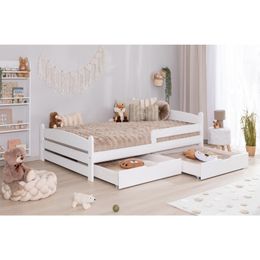 Ticaa Einzelbett &bdquo;Mello&ldquo;, Kinderbett, Jugendbett, Schlafzimmer, Kinderzimmer