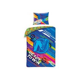 Nerf Bettw&auml;sche 140 &times; 200 cm Baumwolle Bettbezug Kissenbezug