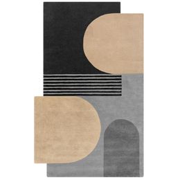 Wollteppich Kurzflor Monochrom 120 x 180 cm - HALLEIN KADIMA DESIGN