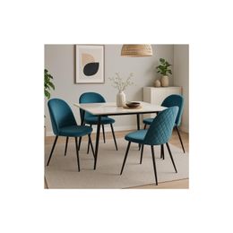 m&ouml;bel direkt online 5tlg. Tischgruppe 1Esstisch, 4Polsterst&uuml;hle