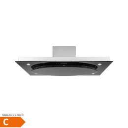 Klarstein Secret Service Deckenhaube Dunstabzugshaube 380W Touch Glas LED Schwarz