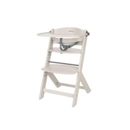 Kikka boo Kinderhochstuhl Nordy Holz Kinderstuhl Fu&szlig;st&uuml;tze verstellbarer Sitz beige