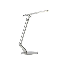 Brilliant Lampe Brendan LED Schreibtischleuchte titan 1x 6W LED integriert (SMD) , (680lm , 4100K) Druckschalter am Kopf