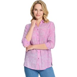 Damen Longbluse mit Paisley-Print orchidee-wei&szlig;-bedruckt, Gr&ouml;&szlig;e 42