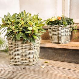 Pflanzer "Rattan", gro&szlig;