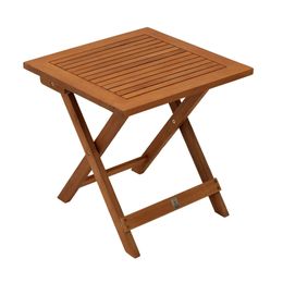 DEGAMO Klapp - Beistelltisch JAVA 45x45cm, Akazie ge&ouml;lt