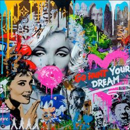 Pro Art Aludibondbild GRAFFITI MARYLIN