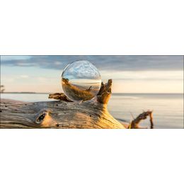 SONSTIGE Glasbild DROP ON WOOD