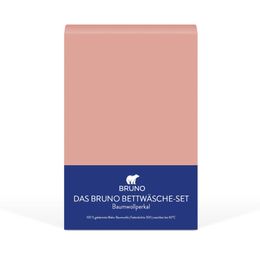 BRUNO Bettw&auml;sche in Rosa | Made in Portugal | Hautfreundlich & schadstoffgepr&uuml;ft gem&auml;&szlig; &Ouml;ko-Tex Standard 100