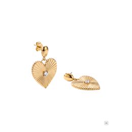 PURELEI Shining Heart Ohrringe mit Zirkonia Steinen