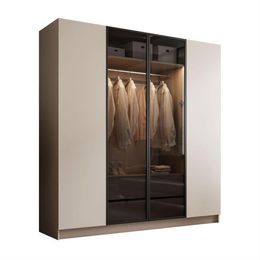 Lookway Kleiderschrank, Kaschmir, Holzwerkstoff, 200x210x57 cm, Schlafzimmer, Kleiderschr&auml;nke