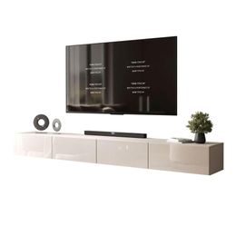 Lookway Tv-Schrank, Kaschmir, Holzwerkstoff, 250x27x40 cm, Wohnzimmer, Wohnw&auml;nde, Lowboards, Lowboards stehend
