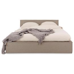 Idimex Polsterbett, Greige, Textil, Mode, 140x200 cm, Schlafzimmer, Betten, Polsterbetten