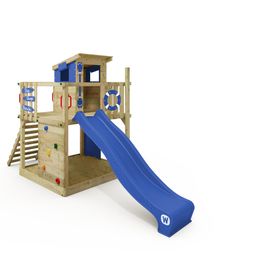 Spielturm Smart Surf mit Wellenrutsche und Sandkasten - Massivholz Kletterturm Garten Spielhaus f&uuml;r Kinder - Wetterfest langlebig - Wickey