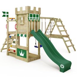 Spielturm RoyalFlyer mit Rutsche - Massivholz Kletterturm Garten mit Kletteranbau & Sandkasten f&uuml;r Kinder - Langlebiger Abenteuerspielplatz - Wickey