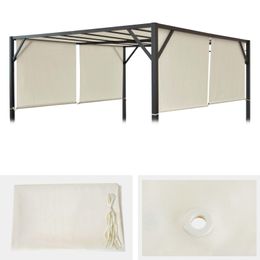 MCW Ersatzbezug f&uuml;r Dach Pergola Pavillon Beja 3x4m ~ creme