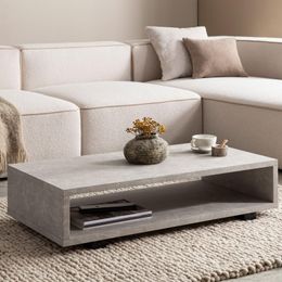 Couchtisch FineBuy 100 cm Wohnzimmertisch Sofatisch Stauraum Gro&szlig; Kaffeetisch