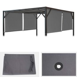 MCW Ersatzbezug f&uuml;r Dach Pergola Pavillon Beja 4x4m ~ grau