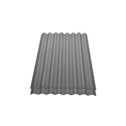 2er Pack ONDULINE&reg; Easyline&reg; Platte intensiv grau 1000 x 760 x 2,6 mm Profil 96/38