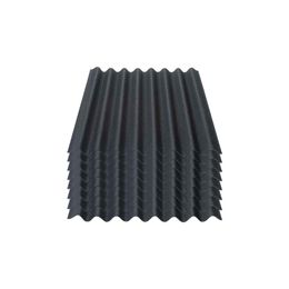 8er Pack ONDULINE&reg; Easyline&reg; Platte intensiv schwarz 1000 x 760 x 2,6 mm Profil 95/38