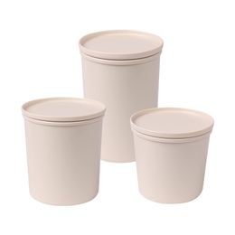 Stoneline Frischhaltedosen-Set rund mit Deckel, luftdicht, 3-teiliges Set