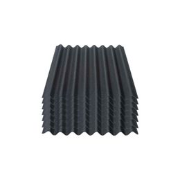 7er Pack ONDULINE&reg; Easyline&reg; Platte intensiv schwarz 1000 x 760 x 2,6 mm Profil 95/38