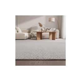 KADIMA DESIGN Flachwebteppich CIMA, einfarbig, Silber, 240 x 340 cm