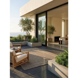 KADIMA DESIGN Outdoorteppich ALSTER, einfarbig, Braun, 120 x 170 cm