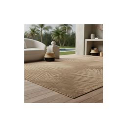 KADIMA DESIGN Teppich Outdoor ARLBERG in Braun, in Jute-Optik, 80 x 250 cm