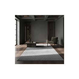 KADIMA DESIGN Outdoorteppich ENGADIN, im Skandi-Stil mit 3D-Design, Silber, 160 x 230 cm