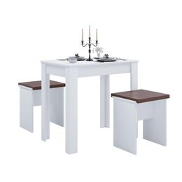 Vcm Holz Essgruppe Bank K&uuml;chentisch Esstisch Set Tischgruppe Tisch B&auml;nke Esal L