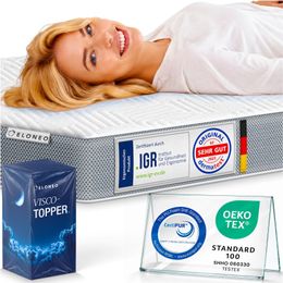 ELONEO Visco Topper Matratzenauflage 100 x 190 x 5 cm
