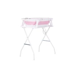 Chipolino Babybadewanne-Set Malibu 78 cm, St&auml;nder, klappbar, Thermometer, Ablauf rosa