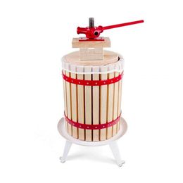 ich-zapfe Obstpresse, Weinpresse, Apfelpresse - Korb aus Holz 18 l