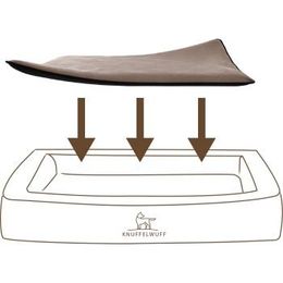 Knuffelwuff kuschelige Einlage Teddy f&uuml;r Hundebett Form: Adventure braun XXXL