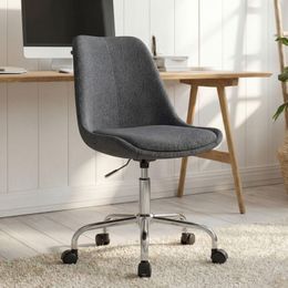 FineBuy Schreibtischstuhl Stoff Drehstuhl Stuhl mit Rollen 110 kg Schalenstuhl