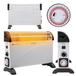 Heidenfeld Konvektorheizung HL200, 750-2000 Watt, verschiedene Heizstufen, Tragegriffe, bis 25 m&sup2; (Classic)