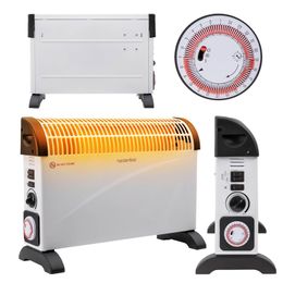 Heidenfeld Konvektorheizung HL200, 750-2000 Watt, verschiedene Heizstufen, Tragegriffe, bis 25 m&sup2; (Mit Turbo)