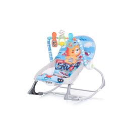 Chipolino Babywippe Baby Spa 2 in 1 elektrisch Stuhl Schaukelfunktion Spielbogen blau