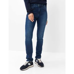 Brax Damen Five-Pocket-Hose Style CAROLA USED REGULAR BLUE, denim blau regular, Gr. 38