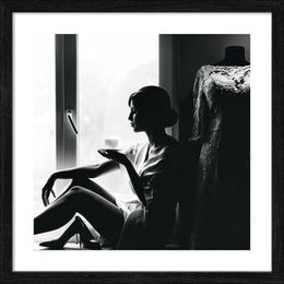 Pro Art Gerahmtes Bild LADY DRINKING