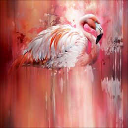 Pro Art Aludibondbild PRETTY FLAMINGO