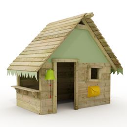 Kinder-Spielhaus Tipi aus Massivholz - Stabiles Gartenhaus f&uuml;r kreativen Spielspa&szlig; im Freien - Wetterfestes Kletterhaus f&uuml;r den Garten - Wickey