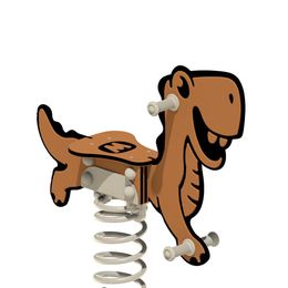 Federwippe Dinosaurier Clawey - Robustes Spielplatzger&auml;t f&uuml;r Kinder ab 3 Jahren - HDPE Wipptier f&uuml;r &ouml;ffentliche Bereiche wetterfest Gr&uuml;n - Wickey