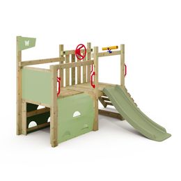 Kletterturm f&uuml;r Kleinkinder - Spielturm mit 60 cm Podesth&ouml;he - Rutsche & Kletterleiter f&uuml;r Garten Spielspa&szlig; - My First Fort 2 von Wickey