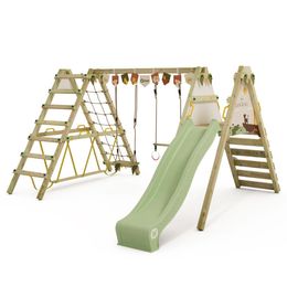 Disney's Der K&ouml;nig der L&ouml;wen Smart Shake Schaukel mit Rutsche - Massivholz Spielplatz f&uuml;r Garten Abenteuer - Sicherer Kletterturm von Wickey