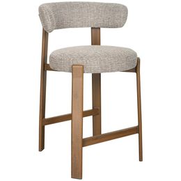 Livetastic Barhocker, Braun, Walnuss, Metall, Textil, Flachrohr, 52x90.5x53.5 cm, Esszimmer, Barm&ouml;bel, Barhocker