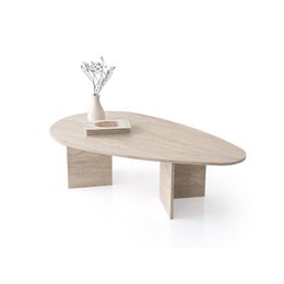 Habitat Garten Couchtisch, Beige, Holz, 79x42x139 cm, Wohnzimmer, Wohnzimmertische, Couchtische