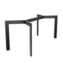 Metalo Pro Tischbeine, Schwarz, Metall, 70x72x190 cm, Esszimmer, Tische, Esstische, Tischsysteme, Tischgestell