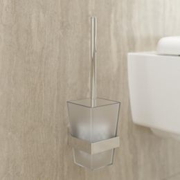 Villeroy & Boch Villeroy und Boch Elements Striking Toilettenb&uuml;rstengarnitur TVA15201700061 94x340x118mm, Glas satiniert, mit WC-B&uuml;rste, chrom